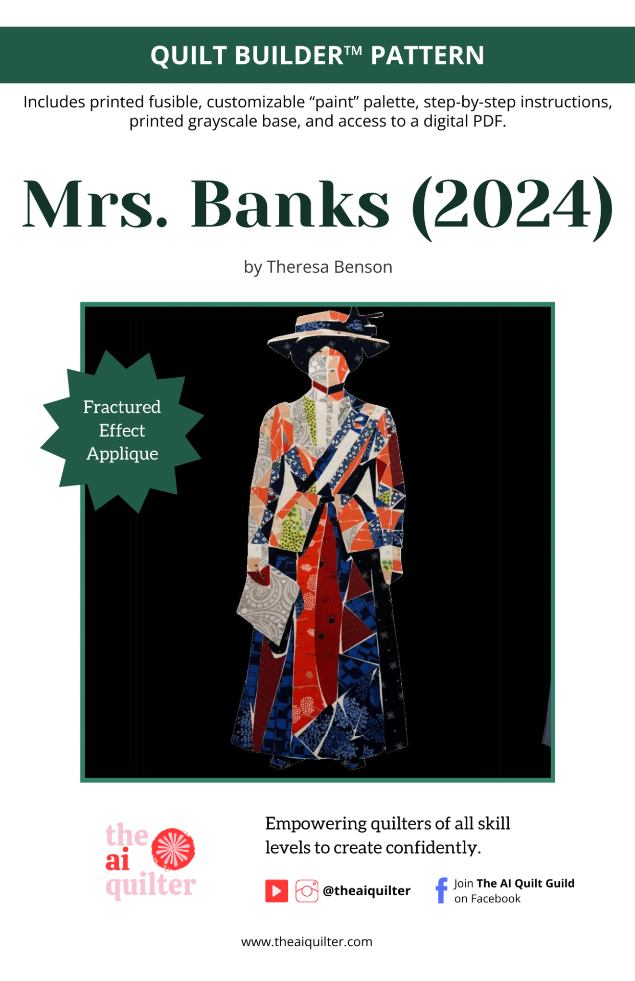 Mrs. Banks (2024) Quilt Builder Pattern Bundle - The AI Quilter